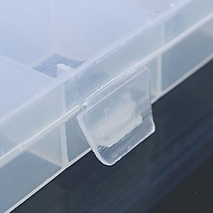 smallwoodi Storage Box,Jewelry Box,Jewelry Case,24 Compartments Plastic Box Case Jewelry Bead Storage Container Craft Organizer Box Gift Box Storage Box Case