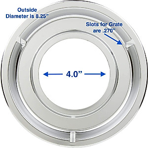 KITCHEN BASICS 101 Made in the USA 5303131115, 540T014P01 and RGP 300 Replacement Round Range Gas Stove Drip Pans for Frigidaire and Tappan, 4 Pack