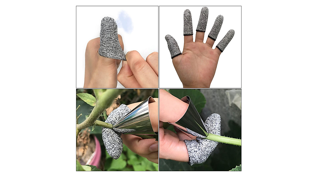 ZOCONE 6 PCS Stainless Steel Finger Guard Set for Safe Cutting
