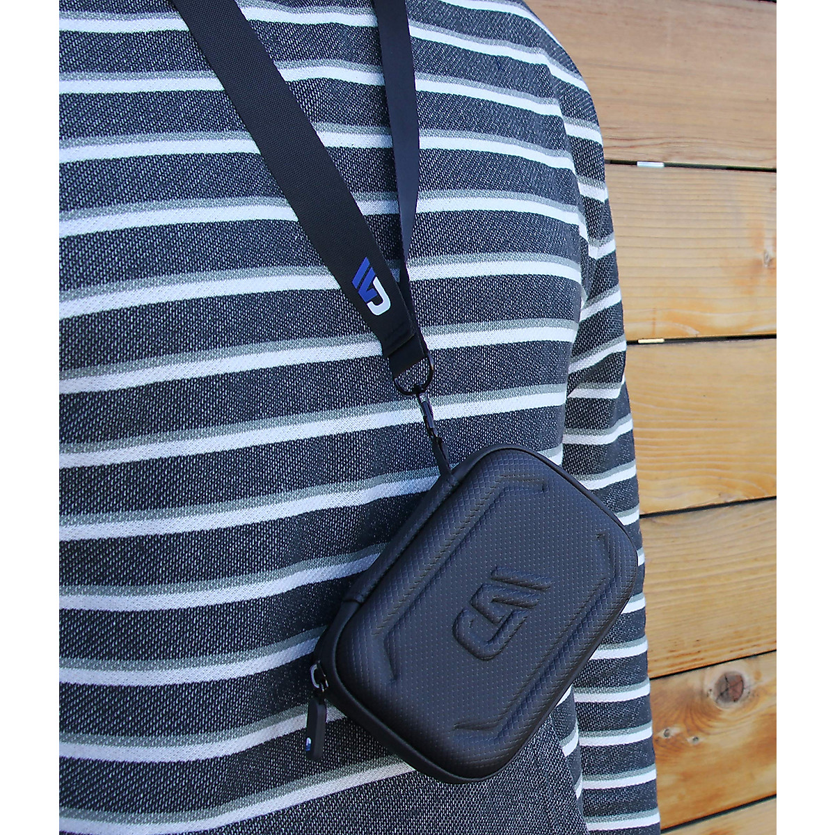 CASEMATIX Travel Case Compatible With DJI Mic 2 Wireless Microphone Kit or Original - Compact Lavalier Microphone Protection to Carry Lav Mic in Charging Case and Small Accessories