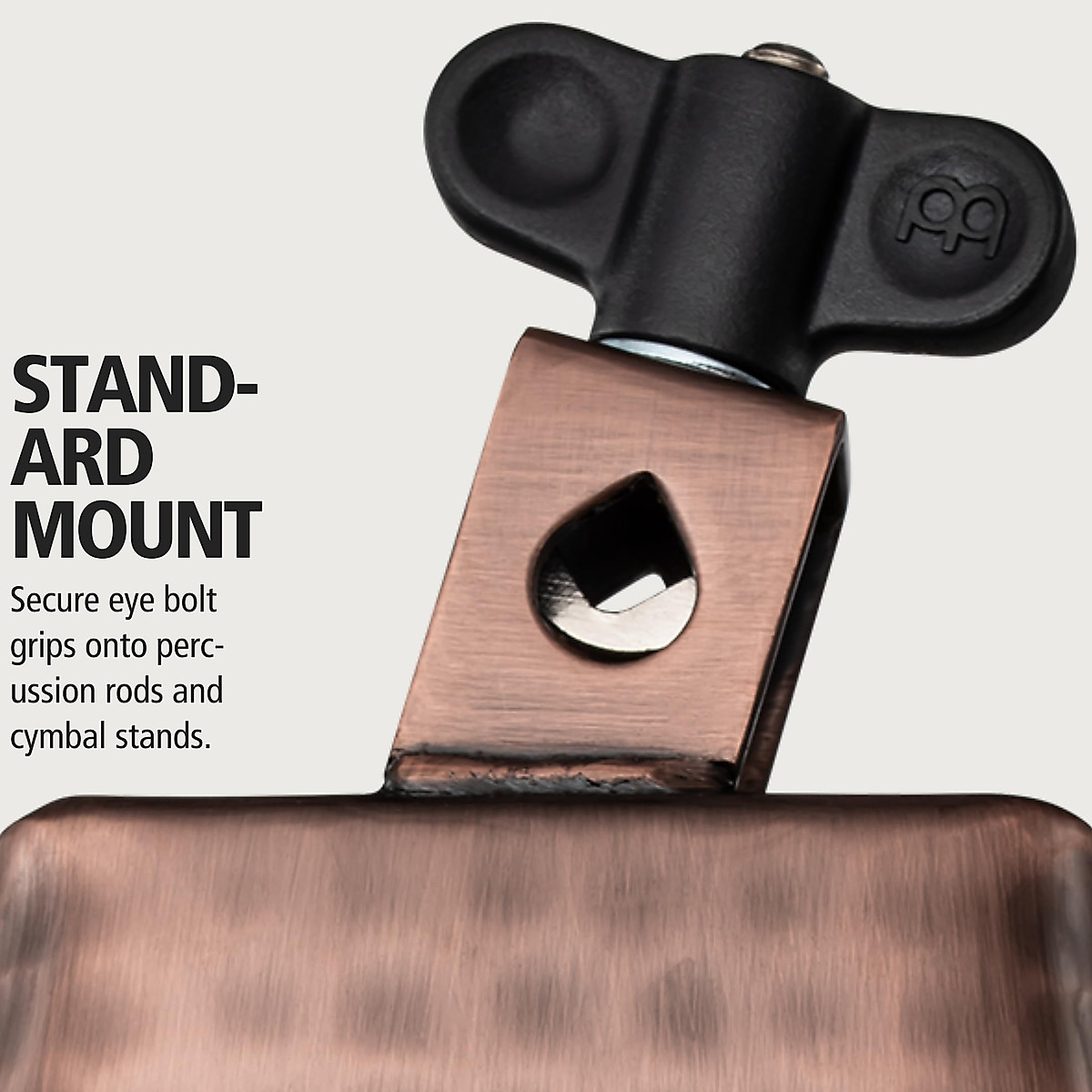 Meinl Percussion STB625HH-C 6 1/4-Inch Hand Hammered Steel Cowbell, Copper Color Finish