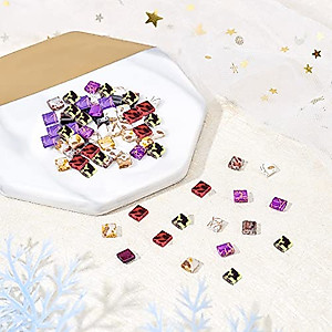 PH PandaHall 2 Hole Seed Beads, 120pcs 6 Styles 5 x 4.5~5.5mm Rectangle Glass Carrier Beads Cube Spacer Beads for Multi-Strand Bracelet Necklace Jewelry DIY Craft Making