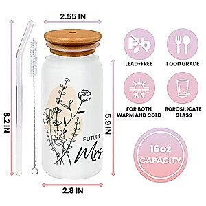 Bride To Be Gifts - Bridal Shower Gift - Engagement Gifts for Couples, Engagement Gifts for Women - Bride Gifts, Bachelorette Gifts for Bride - Engagement Gift for Bride To Be - 16 Oz Bride Can Glass