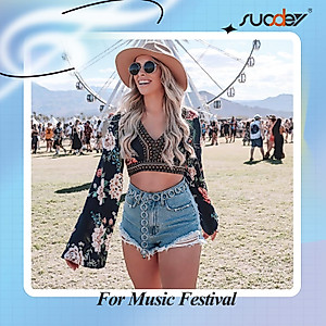 SUOSDEY Alloy Gold Waist Chain Belt for Women Fashion Cute Body Belly Link Belt Chain for Pants Dresses