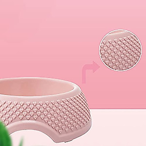 FUUIE Bowls for Food and Water Household Stainless Steel Pet Bowl, Suitable for Dogs and Cats, Bite Resistant, Non-Slip, More Durable (Color : Blue)