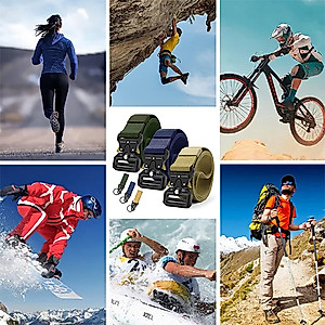 DOOPAI 3 Pack Tactical Belt,Quick Release Military Belt,Riggers Belts for Men