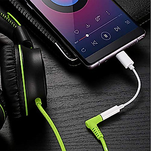 Type C to 3.5mm Aux Cable JIMAT USB C to 3.5mm Jack Audio Female Compatible for Pixel Pad P20 Pro Mate 20 Pro OnePlus Xiami Stereo Microphone Noise Cancelling Headphones Jack Converter