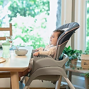 Ingenuity Full Course 6-in-1 High Chair - Baby to 5 Years Old, 6 Convertible Modes, 2 Dishwasher Safe Trays - Milly