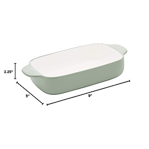 KitchenAid Vitrified Stoneware Loaf Pan, 1.5-Quart, Pistachio