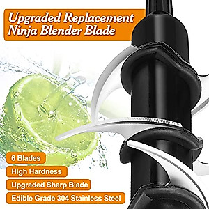 Blender 6 Blade Replacement Head,Mainly Mixer Replacement Accessory, Compatible with Nin-JA 1100W 1200W 1500W Kitchen Mixer System