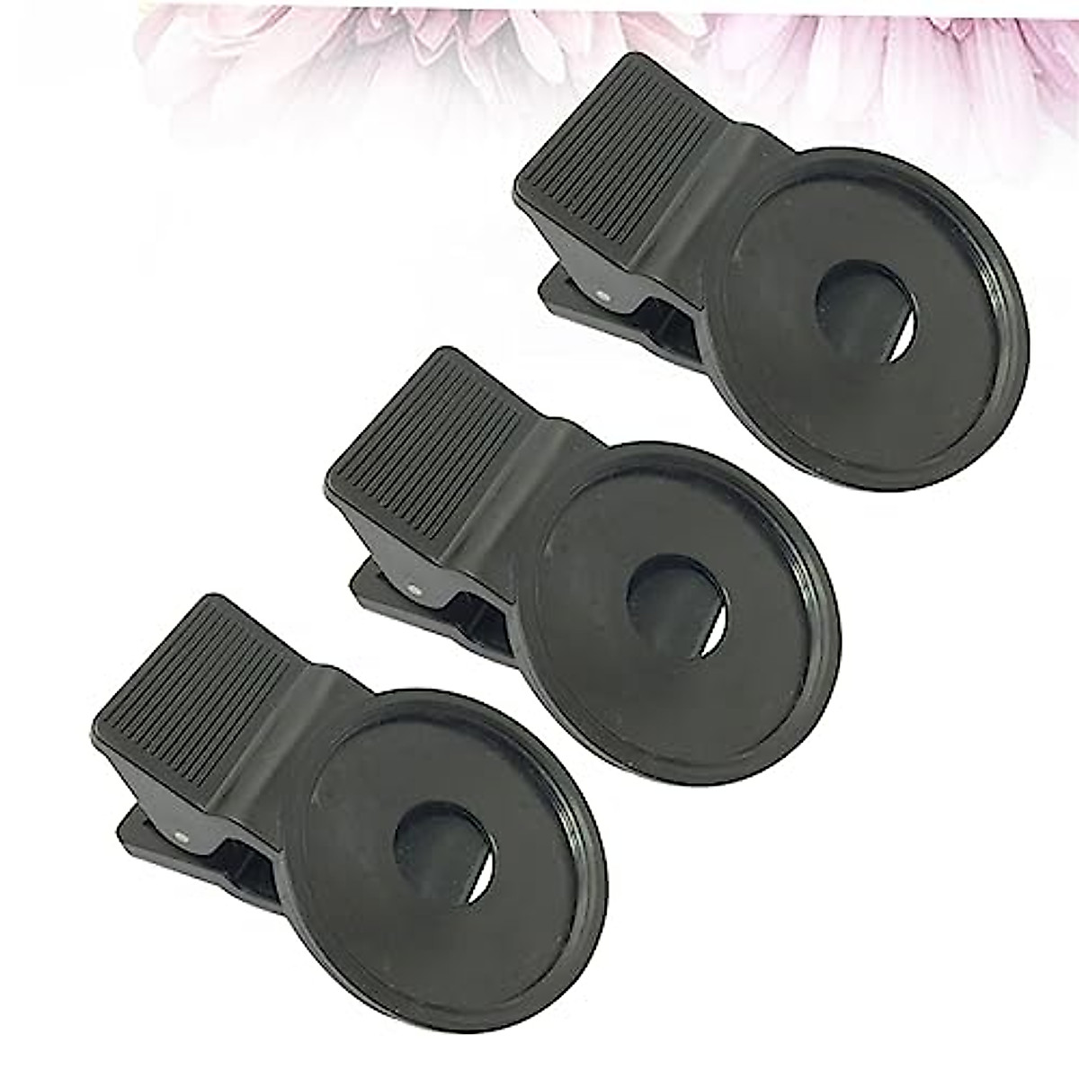 UKCOCO 37mm Clip 3pcs Phone Camera Lens Clip Universal Clip Lens Phone Lens Clip Wide Angle Lens for Cellphone Mobile Phone Macro Lens Wide-Angle Lens Cell Phone Caliber Black Telephone