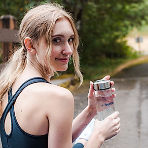 ionBottles® - Original Rechargeable Portable Glass Hydrogen Water Generator Bottle with PEM and SPE Technology for a Perfectly Balanced pH Released Hydrogen Water Ionizer