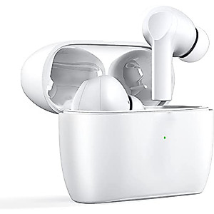 Bluetooth Earbuds for iOS & Android Phones, Bluetooth 5.0 in-Ear Headphones with Extra Bass, Built-in Mic, Touch Control, USB Charging Case, 30hr Battery Earphones, Waterproof for Sport