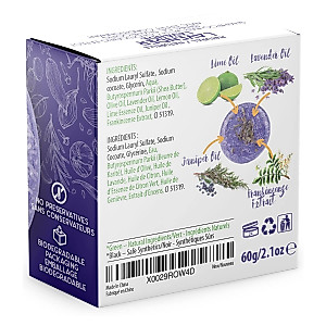 BAMBOEARTH Solid Shampoo Bar And Conditioner Effect Hair Soap – 100% Organic Shampoo Bars For Hair With All Natural Plant Based Essential Oils And Zero Waste Biodegradable Packaging (Lavender)