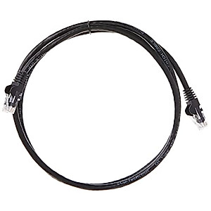 StarTech.com 4ft CAT6 Ethernet Cable - Black CAT 6 Gigabit Ethernet Wire -650MHz 100W PoE RJ45 UTP Network/Patch Cord Snagless w/Strain Relief Fluke Tested/Wiring is UL Certified/TIA (N6PATCH4BK)