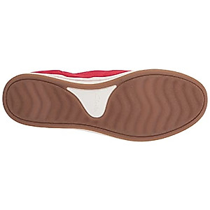 Clarks womens Breeze Ave Sneaker, Red Canvas, 10 Wide US