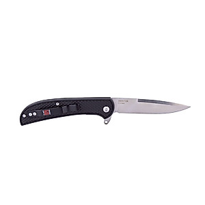 Sunex AMK4124 Knife Utas Cbb 8cr 56hrc Satin 3.15in Trad Glnylon Black