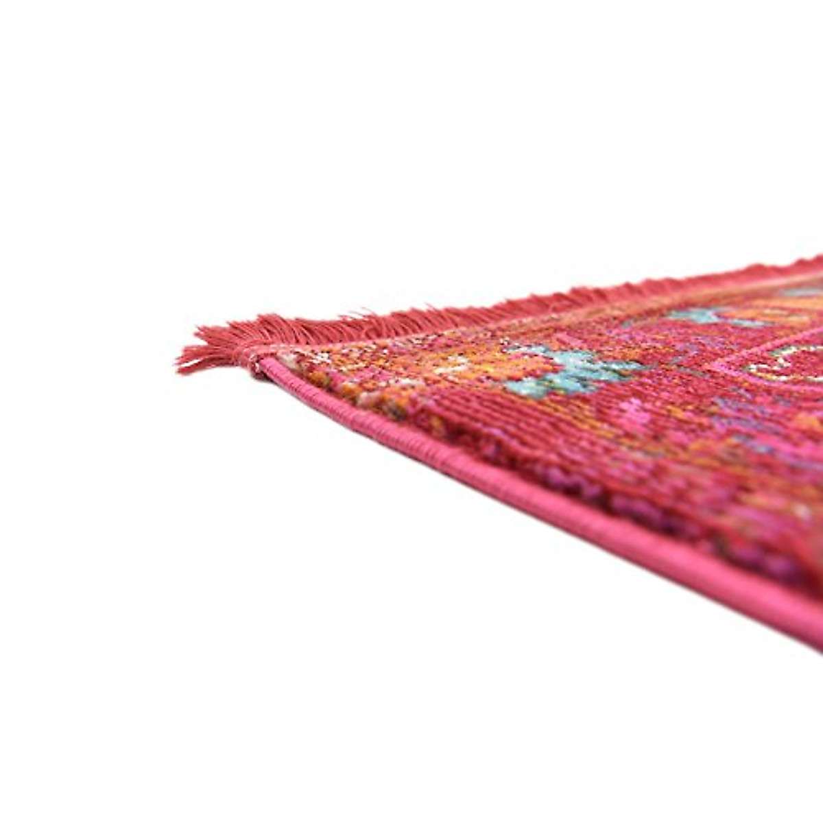 Unique Loom Baracoa Collection Area Rug - Rumba (8' 4" x 10' Rectangle, Red/ Brown)