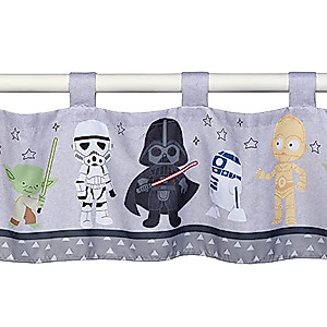 Lambs & Ivy Star Wars Classic Window Valance - Yoda/Darth Vader/R2-D2/C-3PO