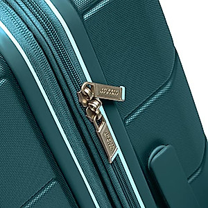 American Tourister Stratum 2.0 Hardside Expandable Luggage with Spinners, Bright Teal, 2PC SET (Carry-on/Large)