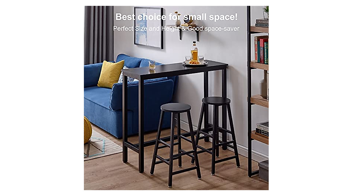Mr IRONSTONE 39" Bar Table - Stylish & Compact Design