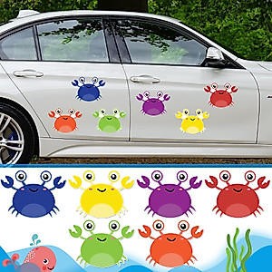 Kanayu 6 Pcs Cruise Door Decorations Magnetic Crab Cruise Door Magnets Cartoon Gesture Car Magnets Stickers Ocean Cruise Ship Door Decorations Funny Fridge Door Magnets for Cruise (Crab)