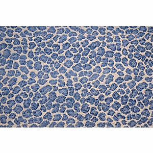 Blue Chenille Cheetah Upholstery Spots Azure P Kaufmann Golding Fabric