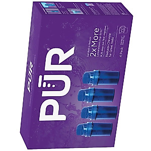 PUR Water Pitcher Replacement Filter (Pack of 4), Blue – Compatible with all PUR Pitcher and Dispenser Filtration Systems, PPF900Z