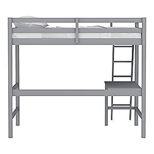 Hillsdale Furniture Caspian Twin Loft Bed, Gray