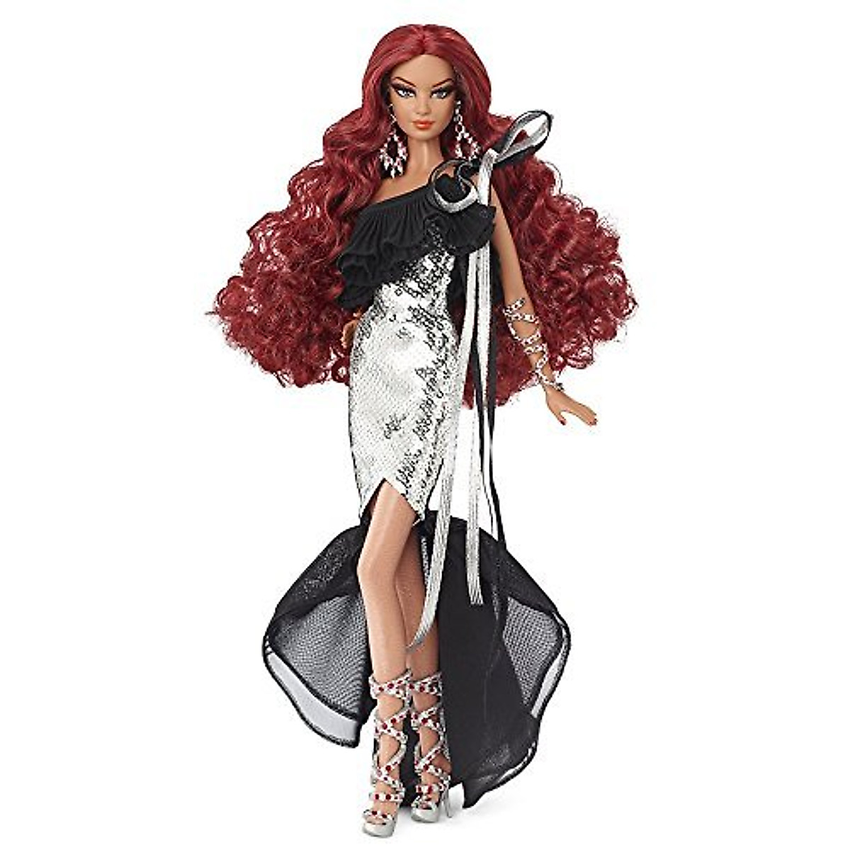 BDH37 Stephen Burrows Nisha Barbie Doll - Nisha is named for the Cherokee word for night. No more than 4400 units produced worldwide