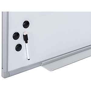 Displays2go 60 x 36 Inch Magnetic Dry Erase Board, Wall Mounted – White (WHBWAL6036)