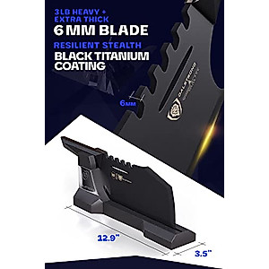 Dalstrong Massive Meat Cleaver Knife - 9 inch - Obliterator - Shadow Black Series - Black Titanium Nitride Coated - High Carbon 7CR17MOV-X Steel - Heavy Duty - Razor Sharp - Sheath - NSF Certified