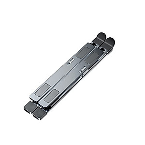 VIBRANIC Portable Foldable Notebook Aluminum Laptop Holder Adjustable Height Laptop Stand (Grey)