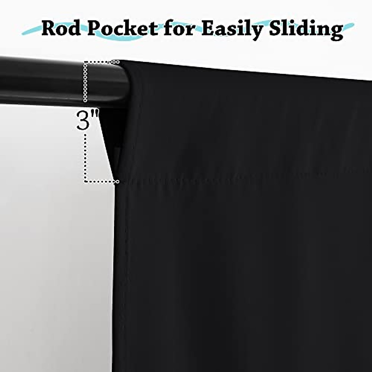 StangH Grommet Velvet Curtains & Short Blackout Curtains