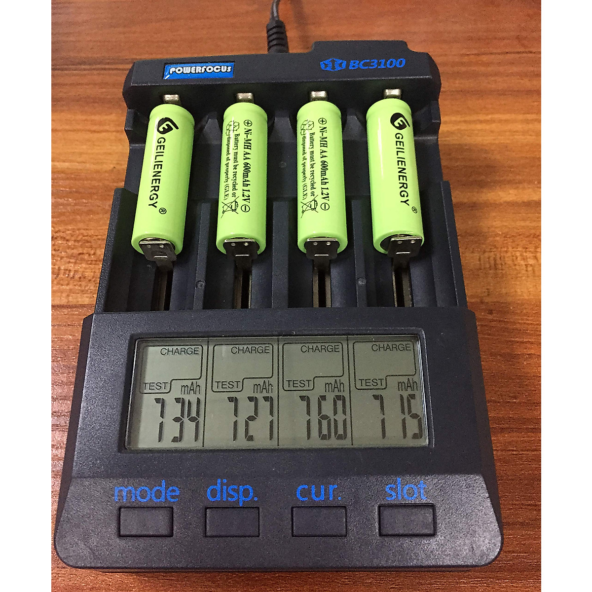 BAOBIAN AA 600mAh 1.2V NiMH Rechargeable Batteries for Solar Light,Solar Lamp,Garden Lights Green(4 PCS)