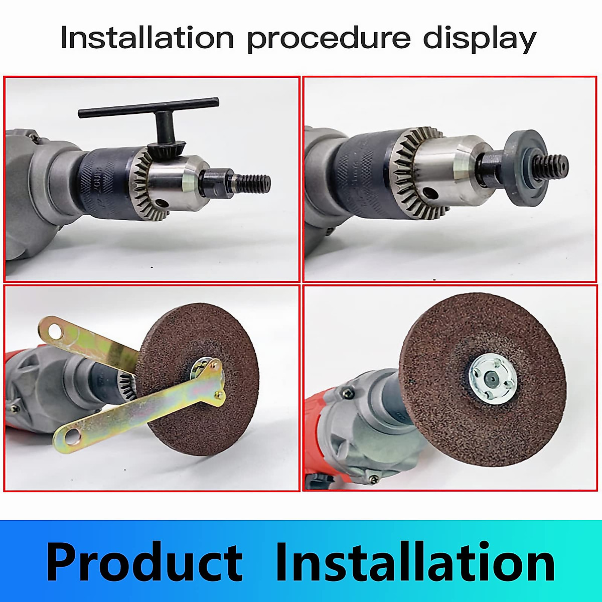 5 PCS Electric Drill Conversion Angle Grinder Adapter Connecting Rod Kit with Spanner Variable Shaft Coupler Converter Tool,6mm/10mm Arbor Mandrel Adapter,Adapter Set for Most Small Angle Grinder