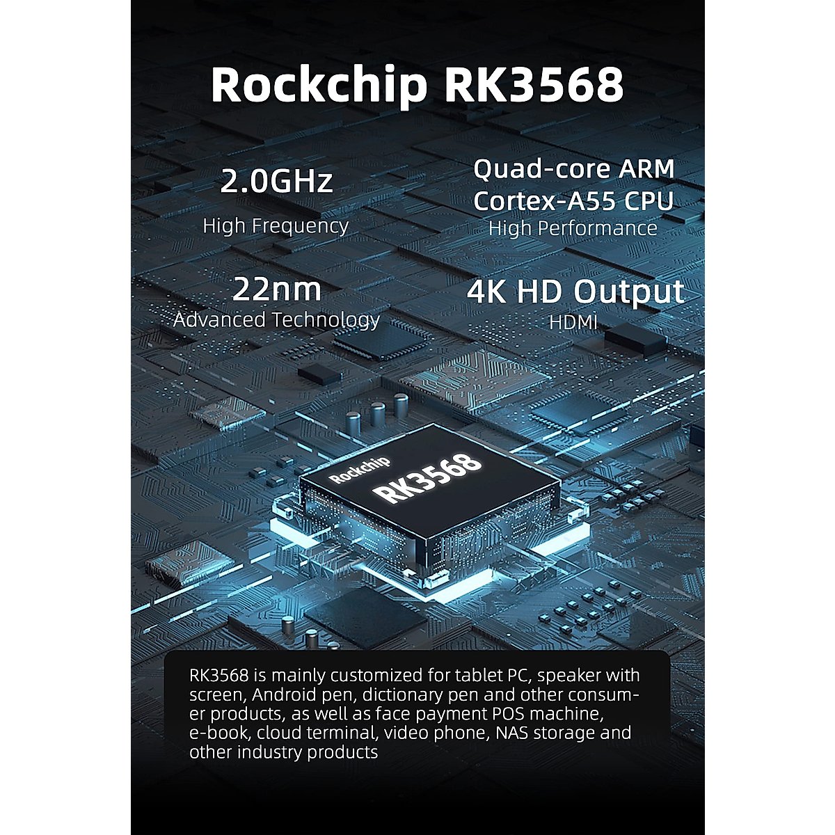 Banana Pi R2 Pro Smart WiFi Router Quad-core Cortex-A55 2GHz Dual Band Wireless Router Rockchip RK3568 with 2GB LPDDR4 +16GB eMMC Storage Support OpenWRT for NAS VPN Server