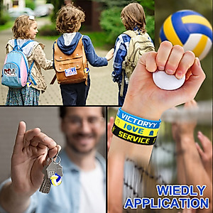 Hungdao 158 Pcs Volleyball Party Favors for 18 People Includes Mini Bouncy Volleyball Keychain Whistle Bracelets Thank You Card Stickers Organza Bag for Volleyball Sports Event Class Rewards