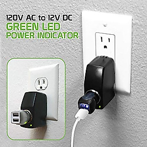 Cellet AC to DC Adapter Convert 120V/110V to 12V AC/DC Power Converter Car Cigarette Lighter Socket (Maximum Power Rating 3Amp (3000mA)) (Not for Air Compressor, Air Pump, Vacuum)