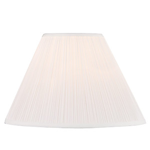 Aspen Creative 33134, Mushroom Pleated Traditional Spider Lamp Shade, White, 7" Top x 17" Bottom x 11-1/2" Slant