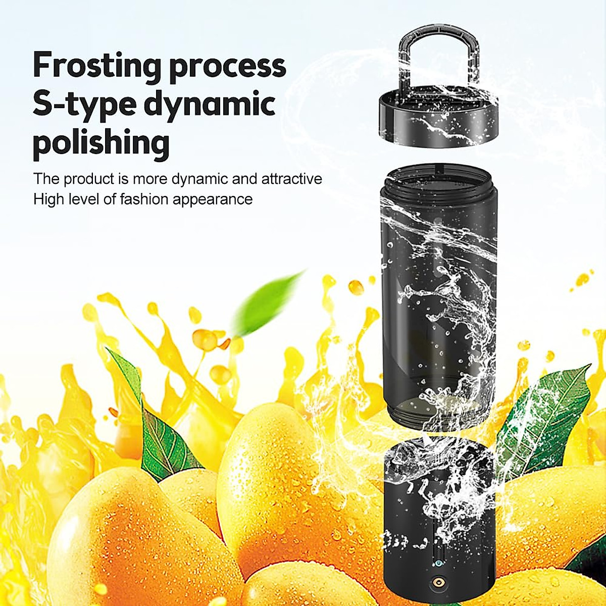 Irfora Portable Blender for Shakes and Smoothies 16OZ acity 15W High-Power Size Blender with Magnetic Charging XIP8 Waterproof 20000rpm 6 Sharp Multifunctional Household Electric Juicer