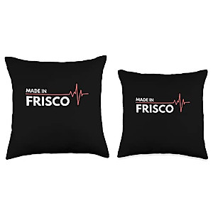 Made In Frisco Texas Co. Inc. Made in Frisco Texas City of Birth Throw Pillow, 18x18, Multicolor