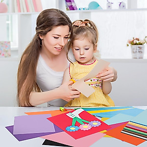 96 Sheets Colored Cardstock 24 Colors, 8.5x11 Color Cardstock Bulk, 200gsm/75lb Assorted Colors Construction Paper for Printing, Card Making, Die Cutting, Crafts, Scrapbooking, Party Decorations