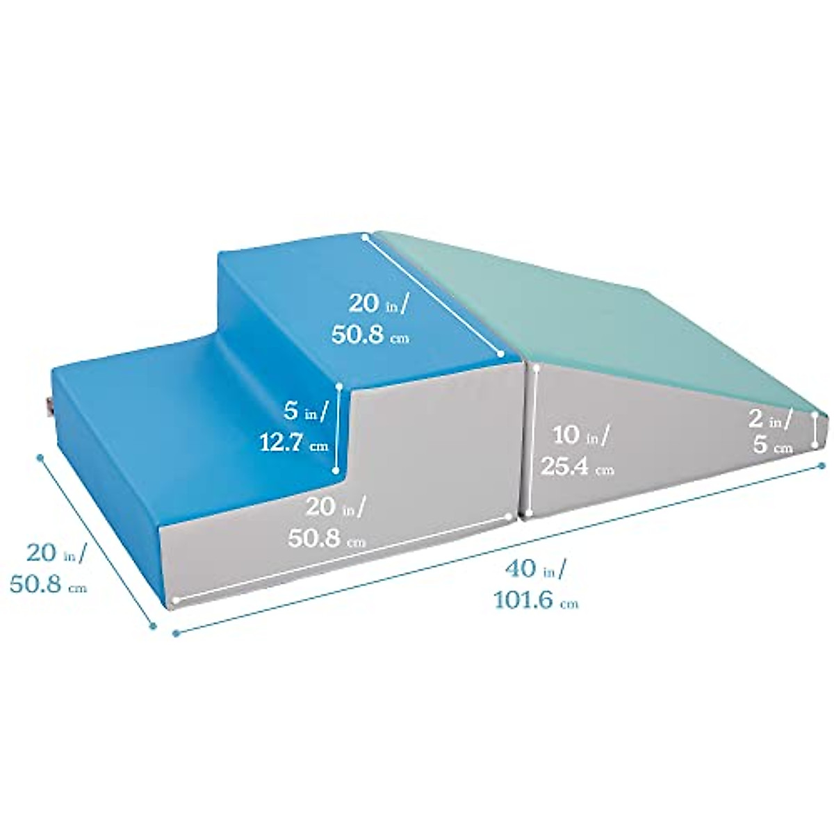 ECR4Kids Softzone Little Me Climb and Slide, Toddler Playset, Contemporary, 2-Piece