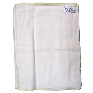 Dandelion Diapers Cloth Diaper Prefolds 100% Organic Cotton Natural Unbleached DSQ | Infant Size 2 | 6 Pack