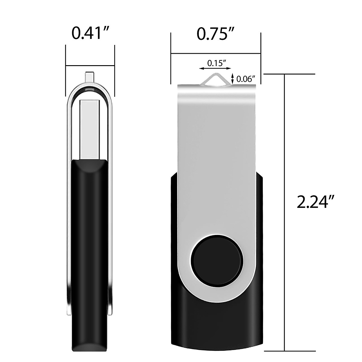 AreTop 512MB USB Flash Drives 100 Pack, Premium USB2.0 100 Pack Thumb Drives Bulk USB 100 Pack 512MB Pendrive Memory Stick Jump Drive 100 Pack Flash Drives Bulk (100 Pack 512MB, Black)