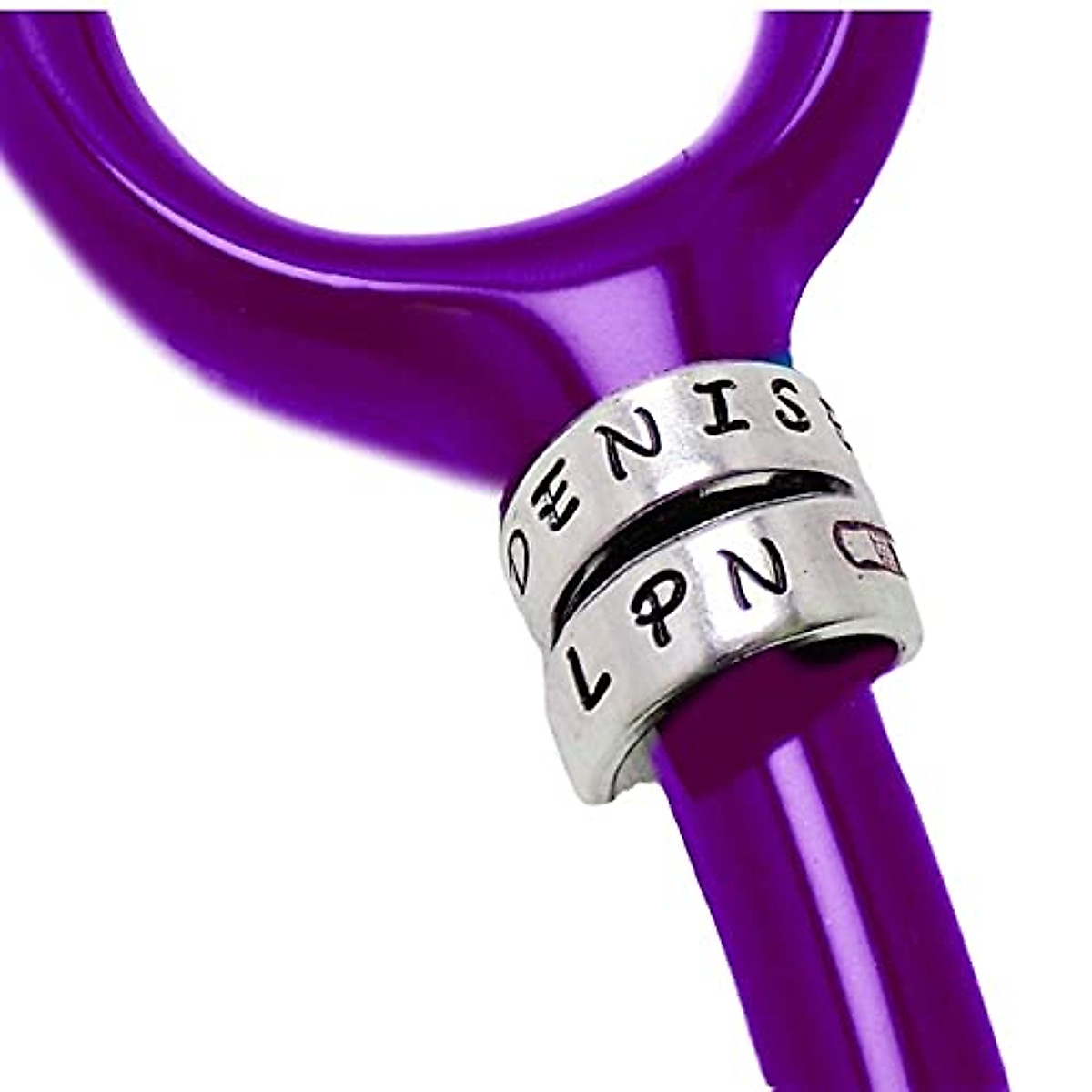 Stethoscope ID tag for Nurses - Name Tag- nurse gift - student nurse gift - stethoscope name tag with birthstone- stethoscope personalized name tag -Nurse Week Gifts