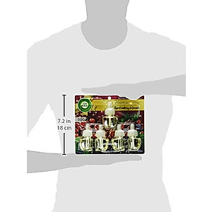 Air Wick Plug In Scented Oil Refill, 5 ct, Ripe Cranberry and Currants, Air Freshener, Essential Oils, Fall Scent, Fall decor