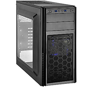 SilverStone Technology PS11 ATX, Micro-ATX Mid Tower Computer Case with Side Window Panel, SST-PS11B-W
