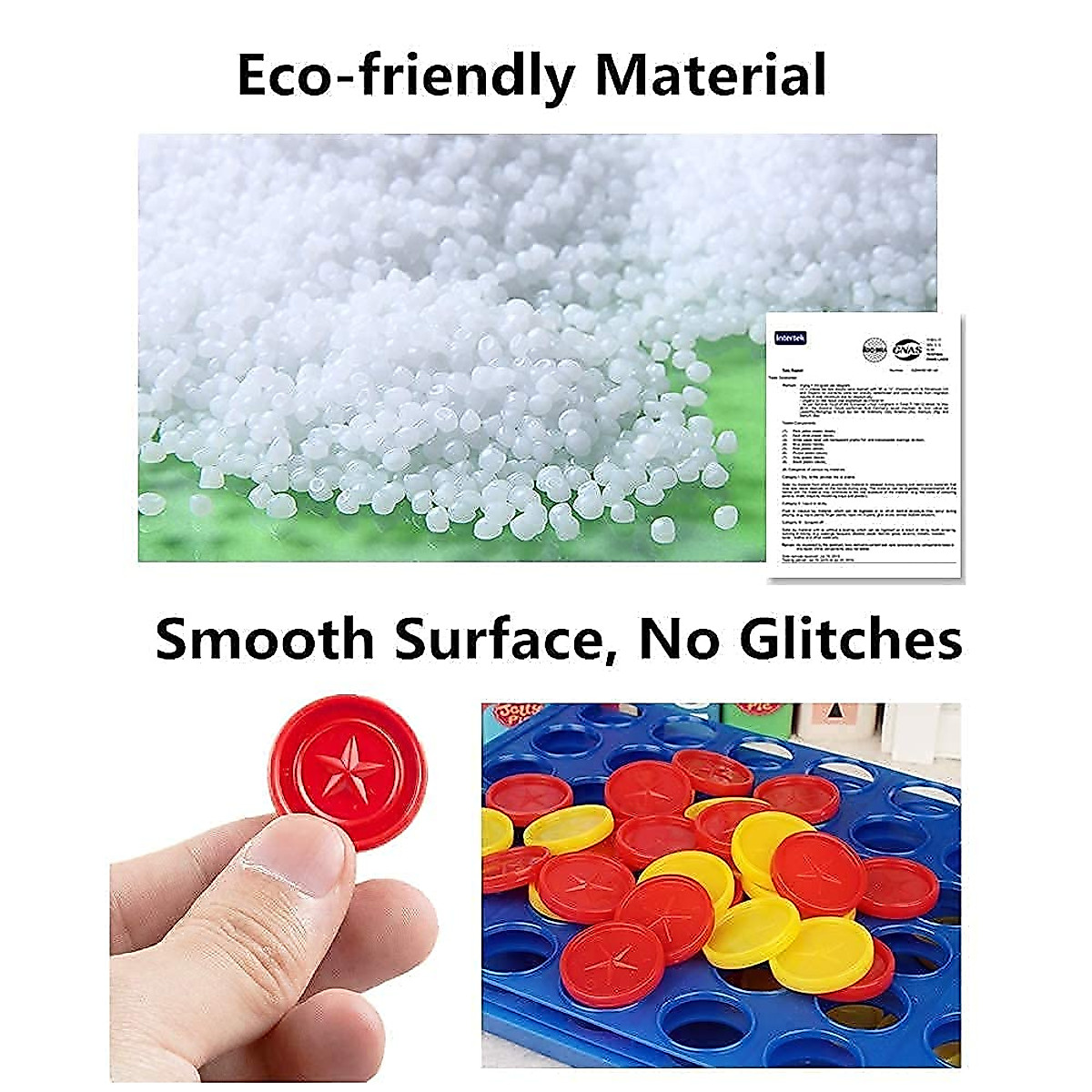 Pup Go 4 in a Row Game - 6 Spare Discs Included, Classic Board Game for Kids, Classic Four in a Row, Family Fun Games for Age 3 4 5 6 7 Year Old Boys Girls Adults, Line Up 4 (Standard)